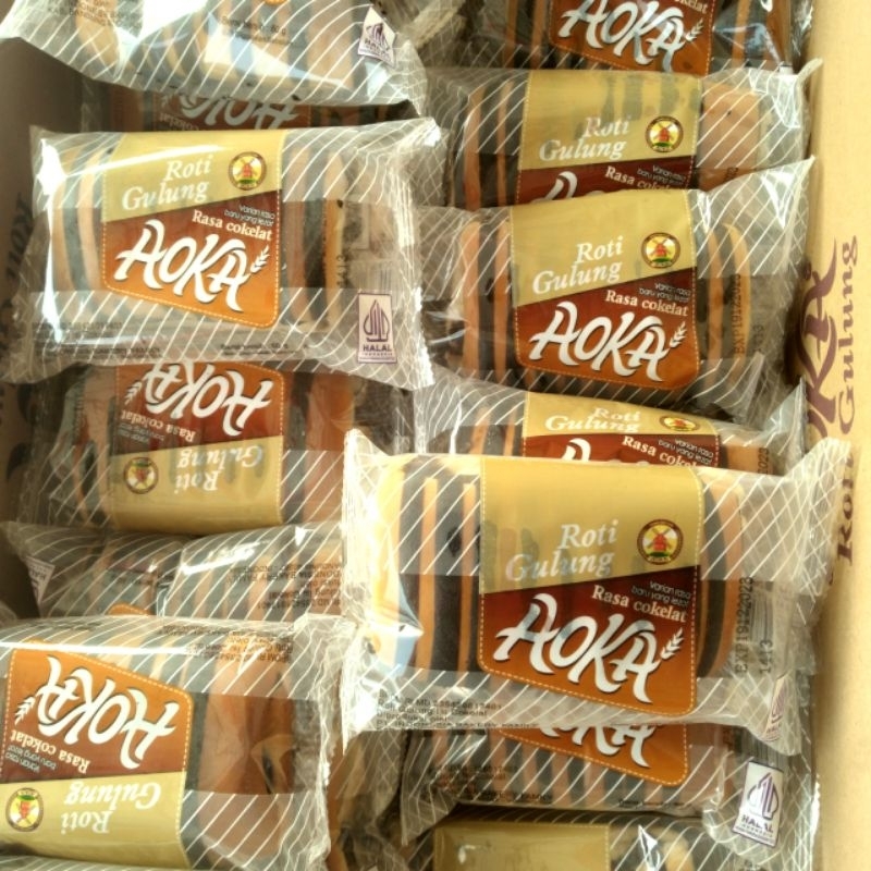 Jual Rasa Coklat Aoka Roti Gulung Roll Shopee Indonesia