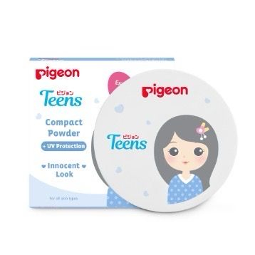 Jual `ღ´ PHINKL `ღ´ Pigeon Compact Powder + UV REFIL (biru) | Shopee ...