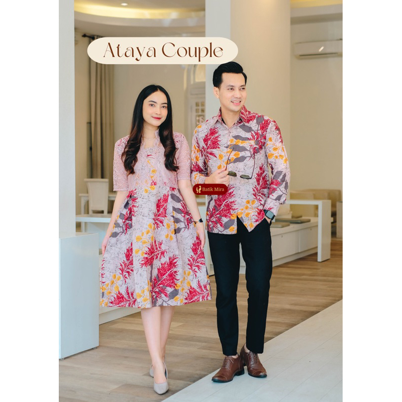 Jual COUPLE BATIK PREMIUM ATAYA BATIK MIRA | DRESS FULL TRIKOT DAN ...