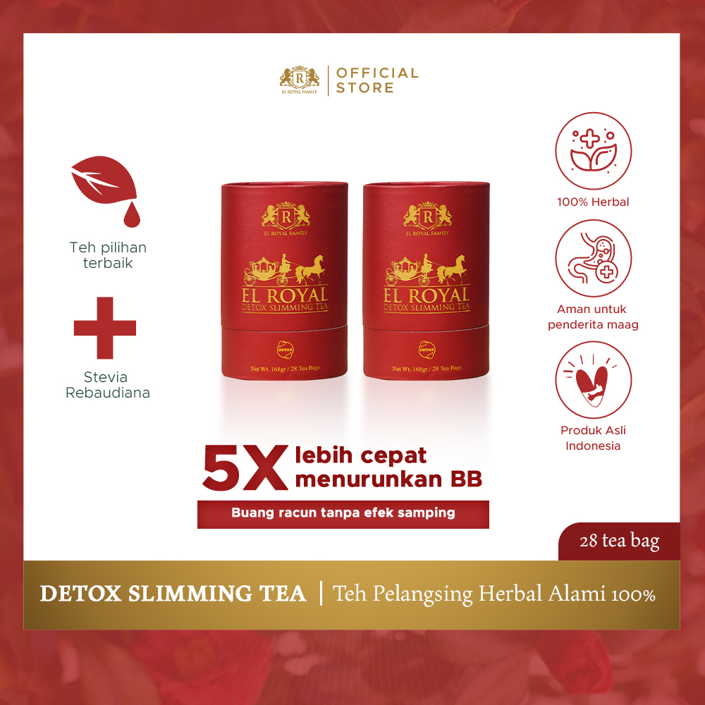 Jual El Royal Detox Slimming Tea - Teh Detox 2 Pcs - 5X Lebih Cepat ...