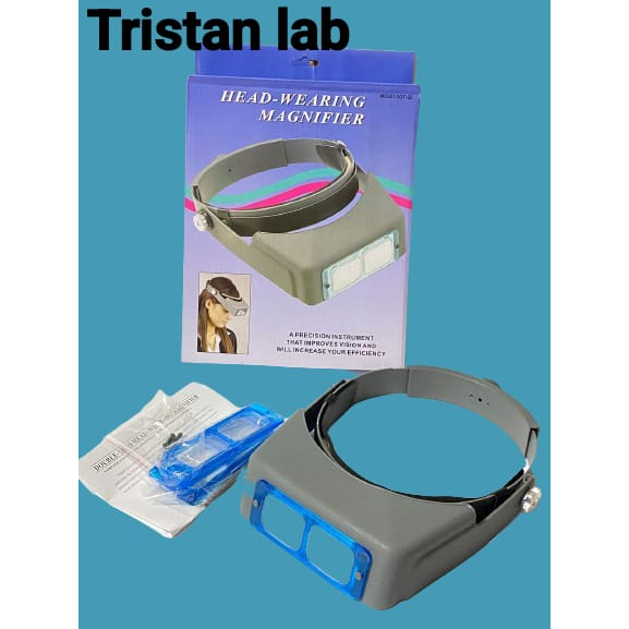 Jual head band binocular magnifier optivisor loupe 4 lensa visor ...