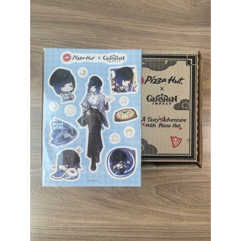 Jual GENSHIN IMPACT x Pizza hut Yelan sticker + random box | Shopee ...