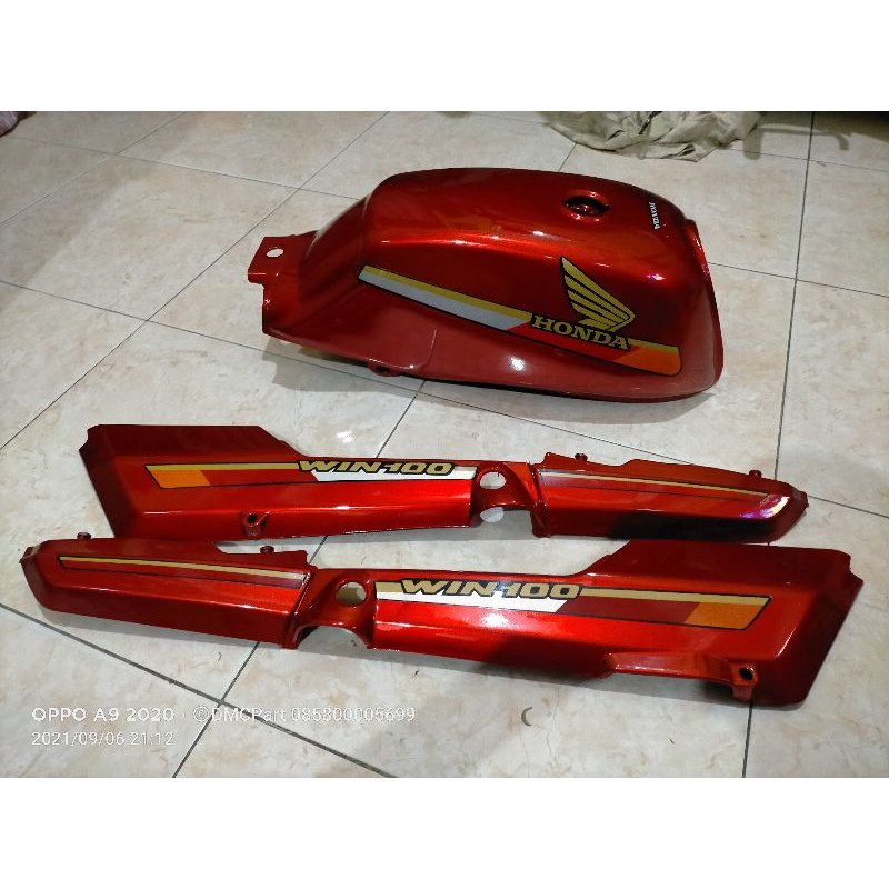 Jual TERBARU!! Cover Body Win win100 Fullset Tangki dan Set Bok aki PNP ...