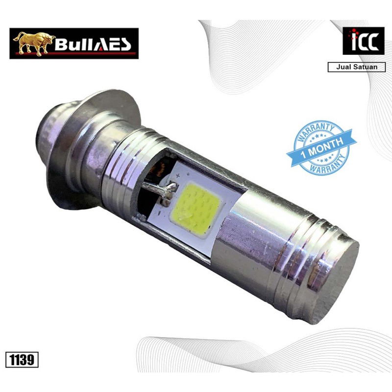 Jual Bohlam LED H6 Cob 2 Mata LED Ac Dd bisa semua motor matic dan ...