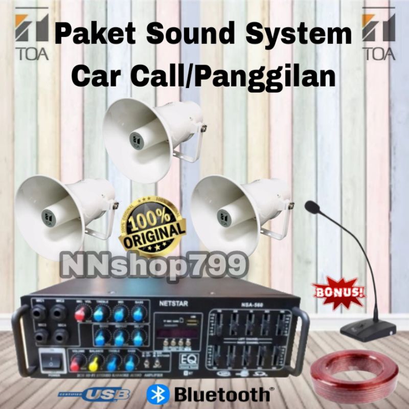 Jual PAKET SOUND SYSTEM TOA CAR CALL / SPEAKER PANGGILAN TOA INDOOR ...