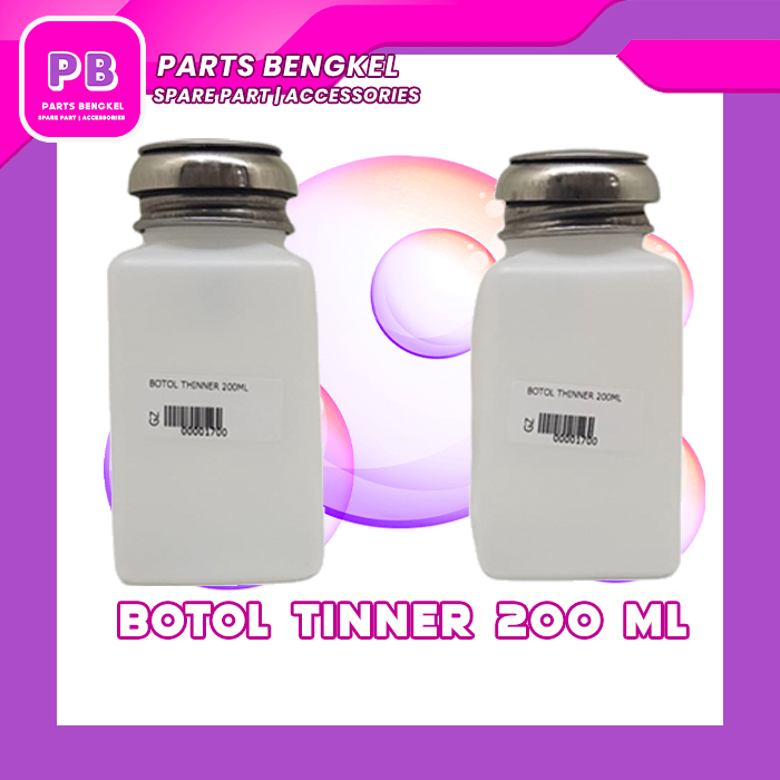 Jual BOTOL TINNER 200ML / POMPA TEMPAT TINNER CAIRAN THINER TINER ALKOHOL | Shopee Indonesia