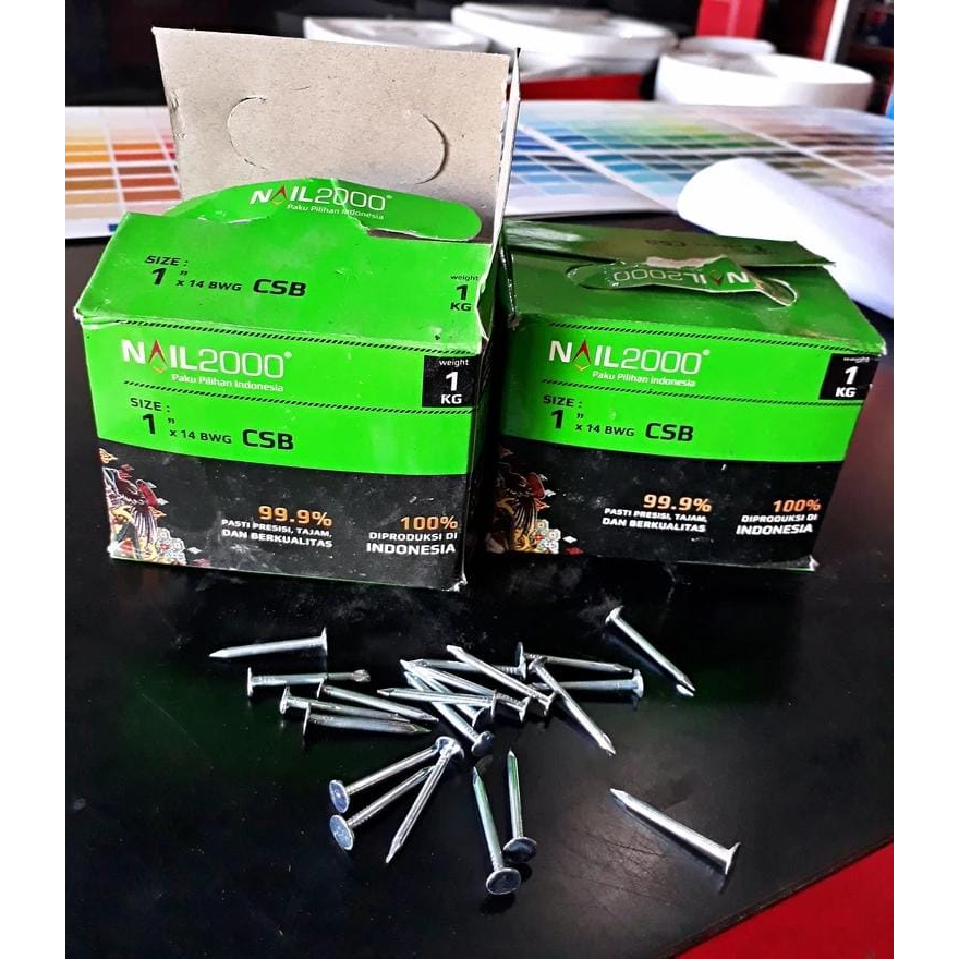 Jual Paku GRC CSB Nail 2000 1 KG Paku Kalsiboard / Paku Plafon 1 inc ...