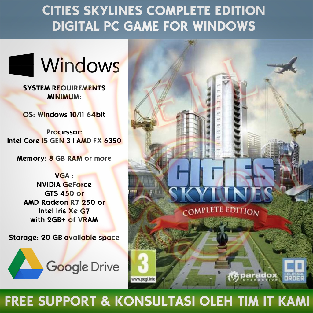 Jual CITIES SKYLINES COMPLETE EDITION FULLPACK ALL DLC PC GAME SIMULATION CITYBUILDING | Shopee ...