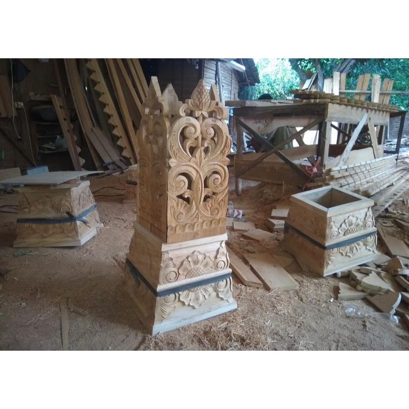 Jual TEMPEL SOKO DAN UMPAK JOGLO UKIRAN JEPARA | Shopee Indonesia