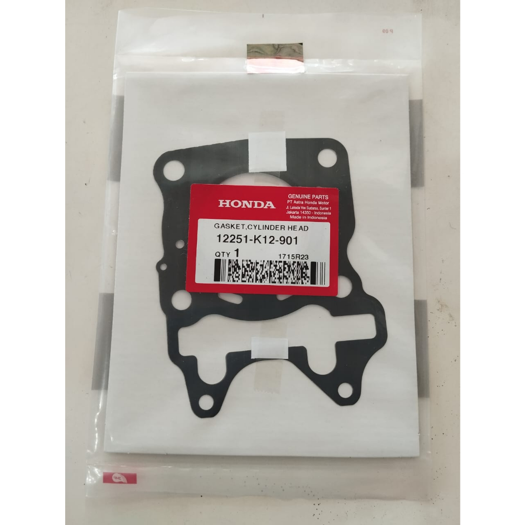 Jual PAK COP Gasket Cylinder Head Honda Vario 125 Old Techno ori 12251 ...