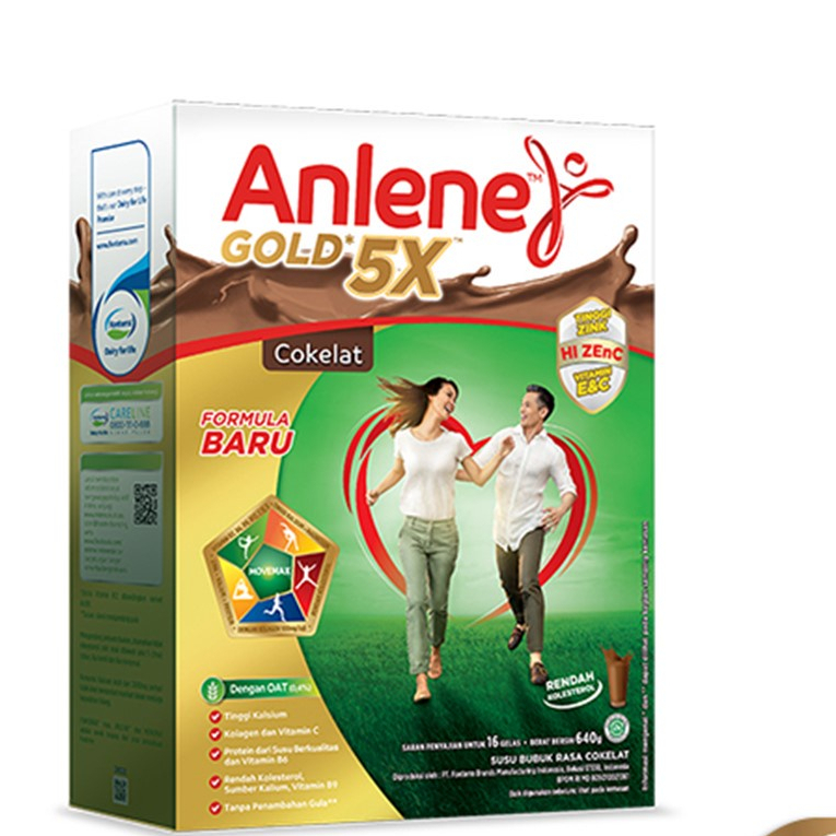 Jual Anlene Gold Susu Bubuk Dewasa Cokelat/Vanilla 600g/850g - Nutrisi ...