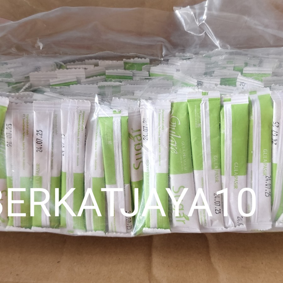 Jual Gula Pasir Putih Stick Sachet White Sugar repack isi 50 pcs ...