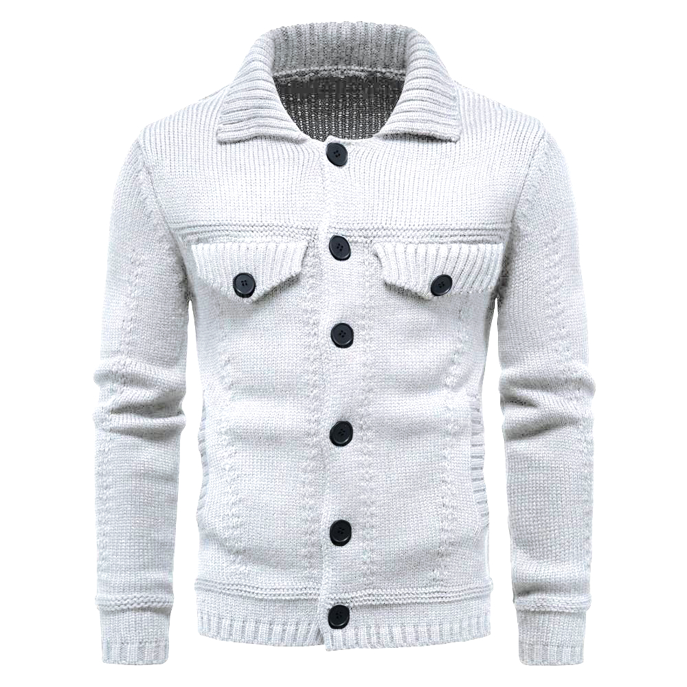 Jual Valir Richie - Jaket Knit Pria Tebal Model Sweater Rajut Cardigan ...