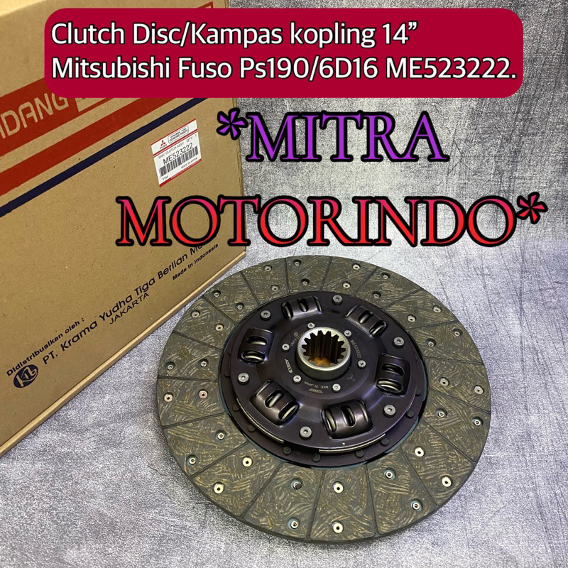 Jual Clutch Disc/Kampas Kopling 14" Mitsubishi Fuso PS190/6D16 ME523222 ...