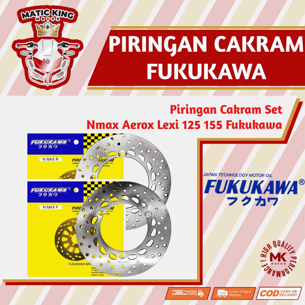 Jual SET Piringan cakram disc brake Depan Belakang Yamaha Nmax 150 155 ...