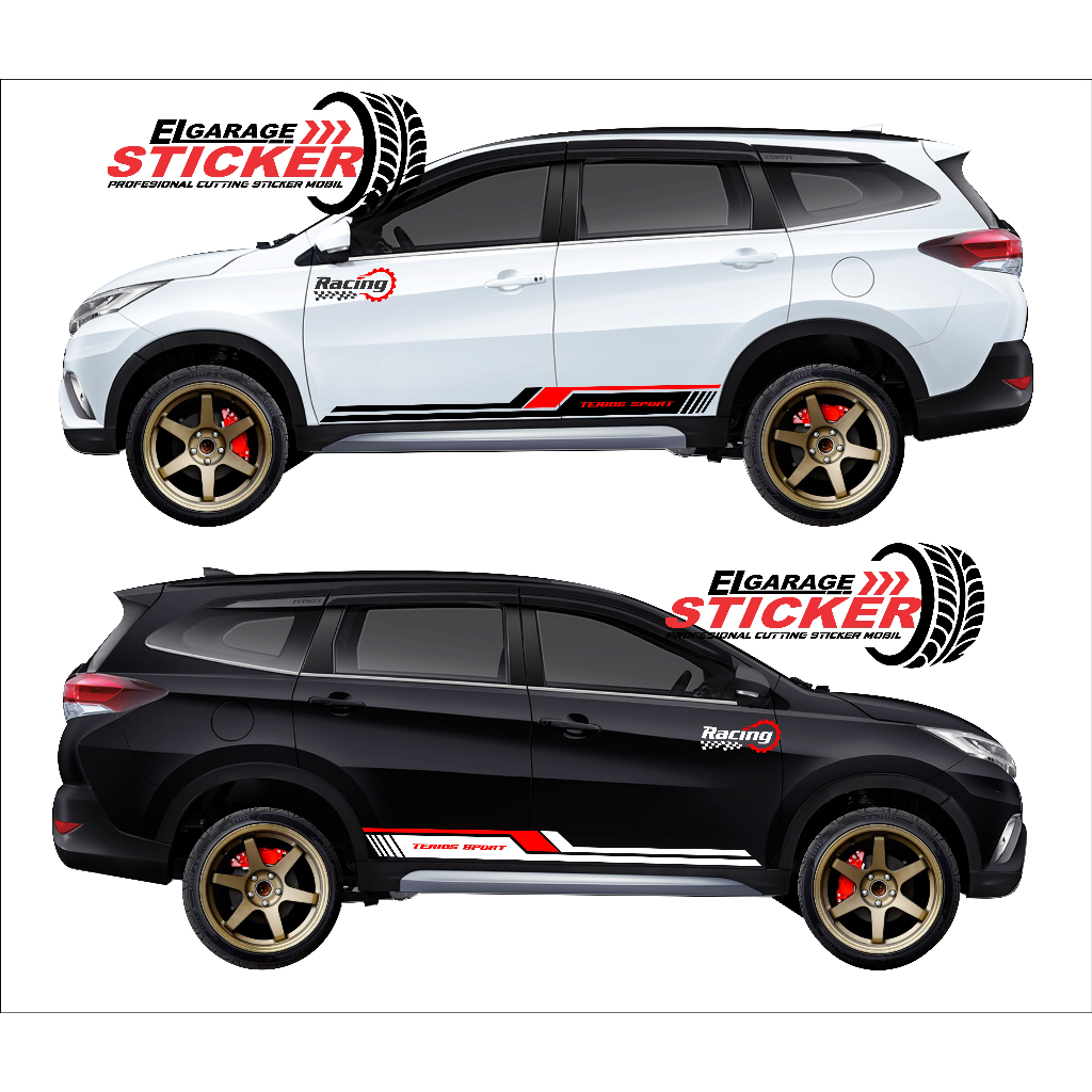 Jual stiker mobil terios stiker variasi body samping mobil terios ...
