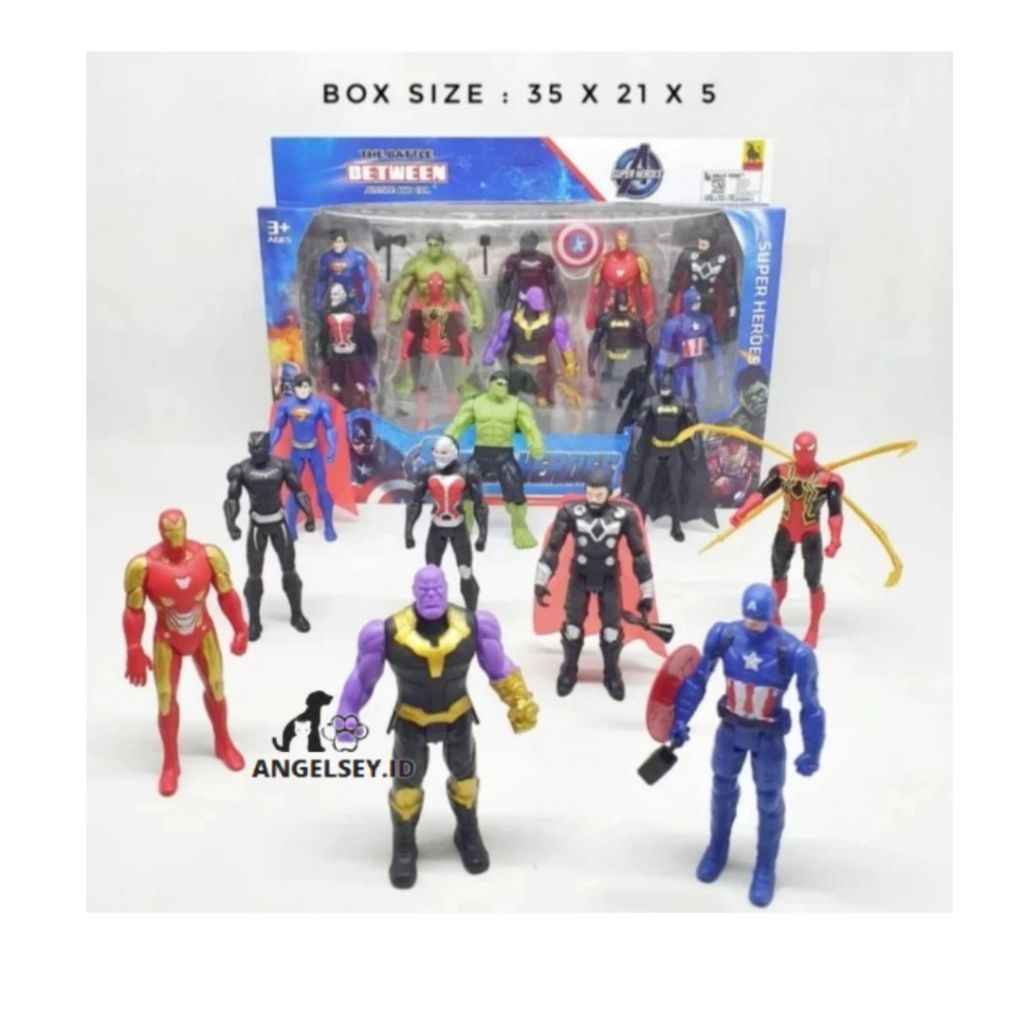 Jual Mainan Figure Set Robot Avengers Isi 10pcs | Shopee Indonesia