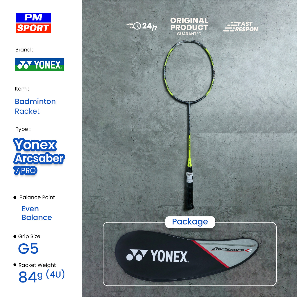 Jual RAKET BADMINTON / BULUTANGKIS YONEX ARCSABER 7 PRO ORIGINAL | Shopee Indonesia