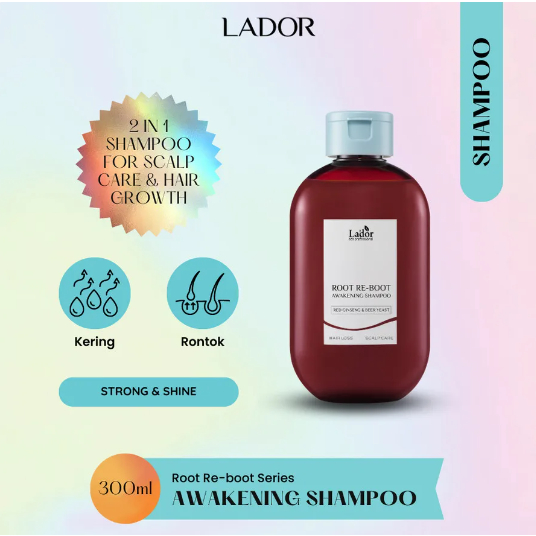 Jual Lador La'dor Root Re-Boot Awakening Shampoo Shampo 300mL 800ml Korea Original Hair Care ...
