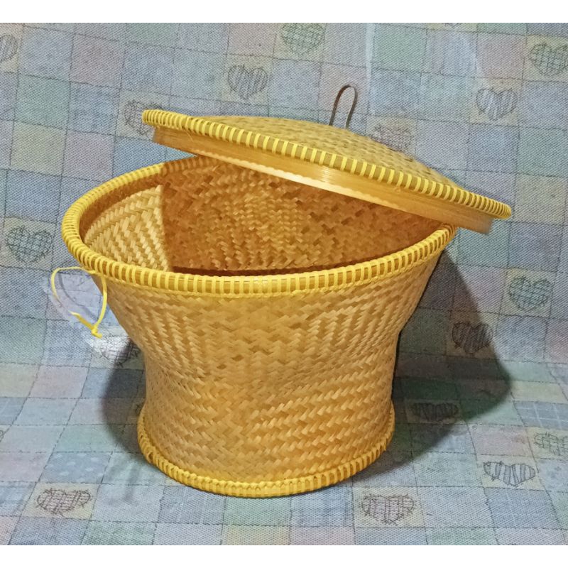 Jual WAKUL, BAKUL, BOBOKO Bambu Berpenutup full anyaman tempat nasi ...