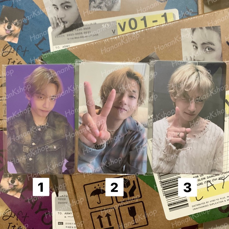 Jual [Ready Stock] Photocard PC PVC Layover POB Weverse Taehyung V ...