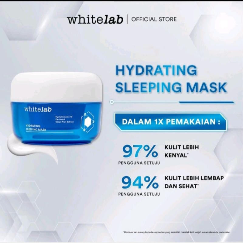 Jual Whitelab Hydrating Sleeping Mask ( New ) | Shopee Indonesia