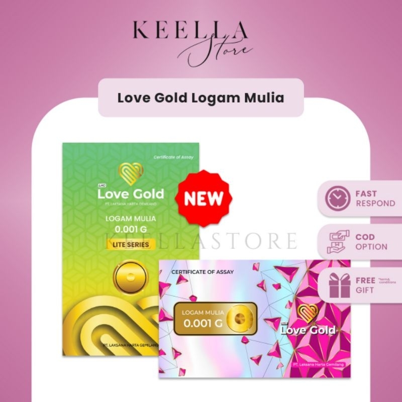 Jual Microgram Lovegold love gold babygold emas mini logam mulia ...