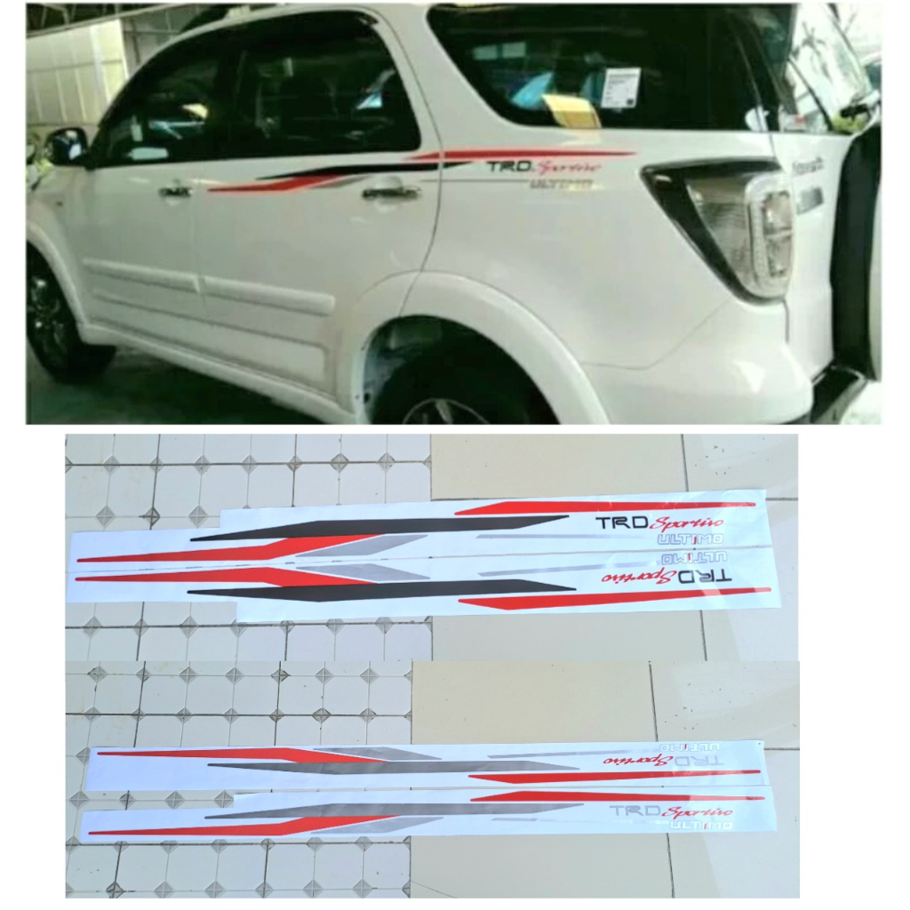 Jual Stiker Body Rush terios Trd Ultimo / Stiker Trd rush terios ...