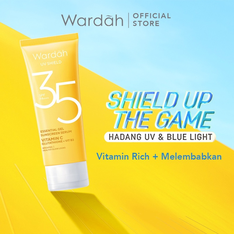 Jual Wardah Sunscreen Gel SPF 35 PA+++ UV Shield 40ml | Shopee Indonesia