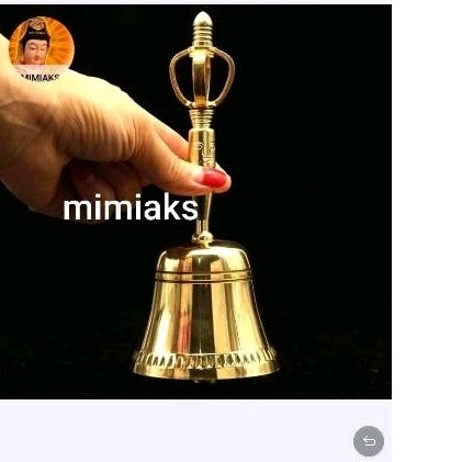 Jual Lonceng kuningan sembahyang tibet puja/lonceng ritual/lonceng sai ...