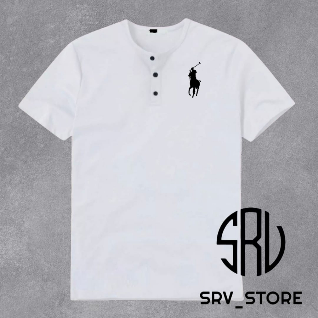 Jual SRV_STORE® Kaospolos - T shirt Kaos kancing logo | Kaos kancing pria lengan pendek S M L XL ...