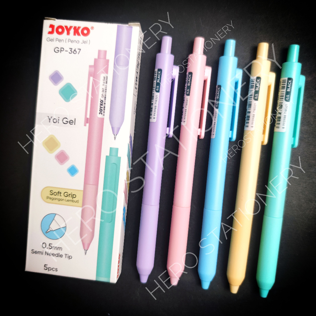 Jual Pen pulpen joyko yoi gel 0.5 mm GP-367 . 1 pak isi 5 pen | Shopee ...
