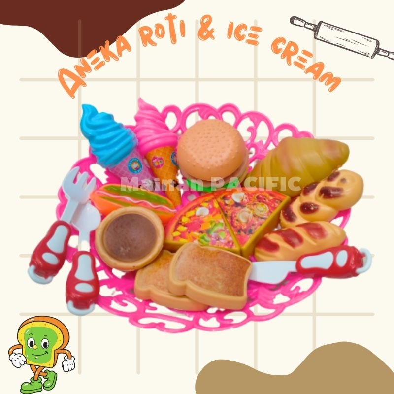 Jual MAINAN ANEKA ROTI & ICE CREAM/MASAK-MASAKAN | Shopee Indonesia