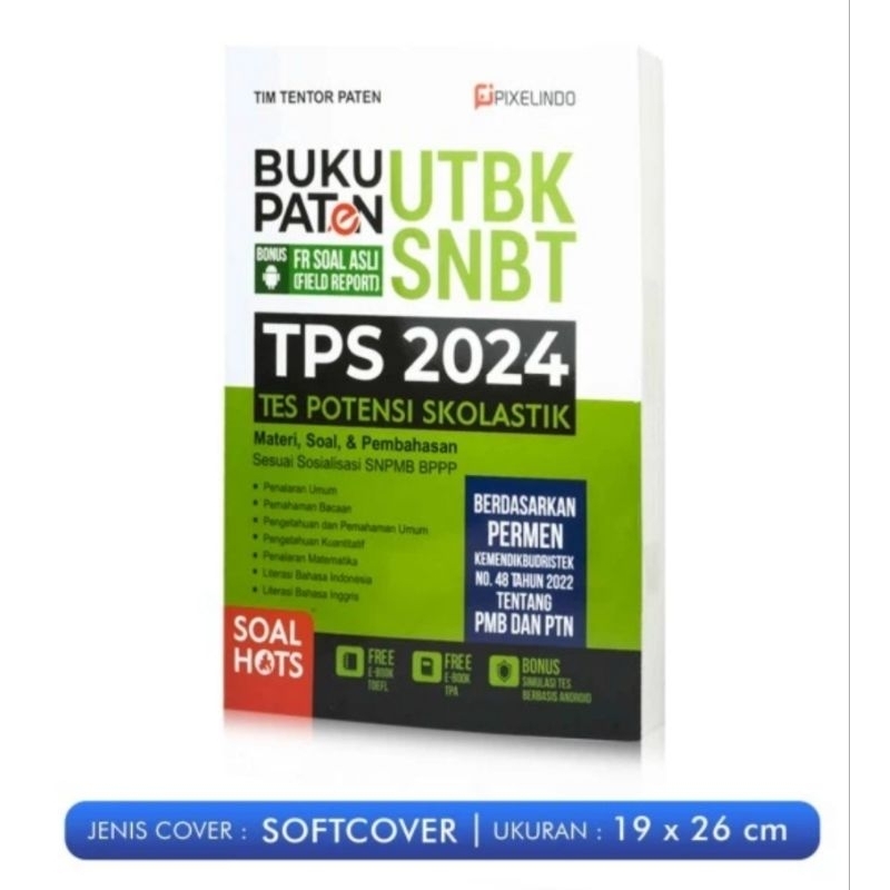 Jual Buku Original Utbk 2024 Buku Paten Utbk Snbt Tps 2024 Shopee