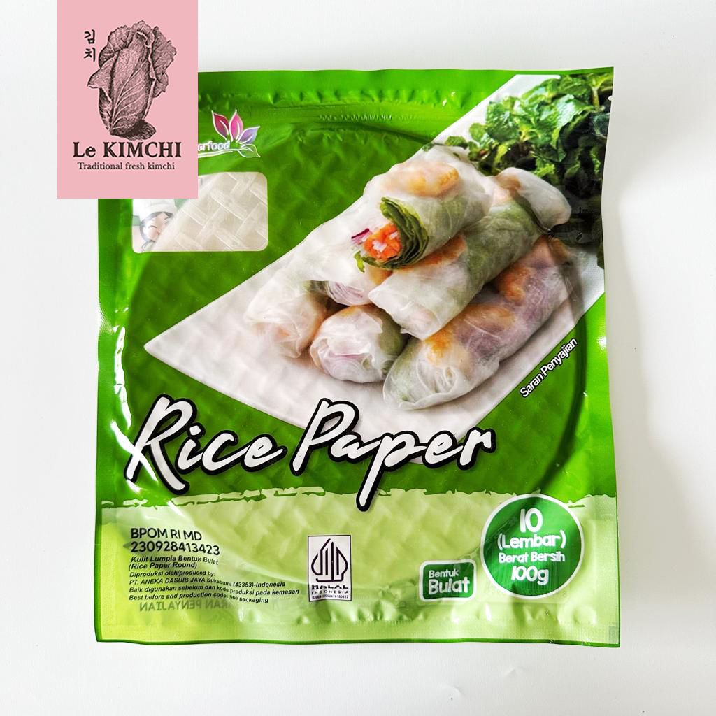 Jual JAVAsuperfood 10 lembar Rice Paper HALAL Vietnamese Spring Roll ...