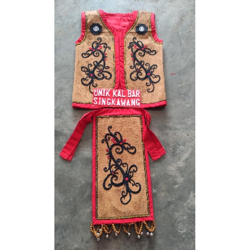 Jual Rompi set Dayak kulit kayu Rompi Kapuak Kalimantan | Shopee Indonesia