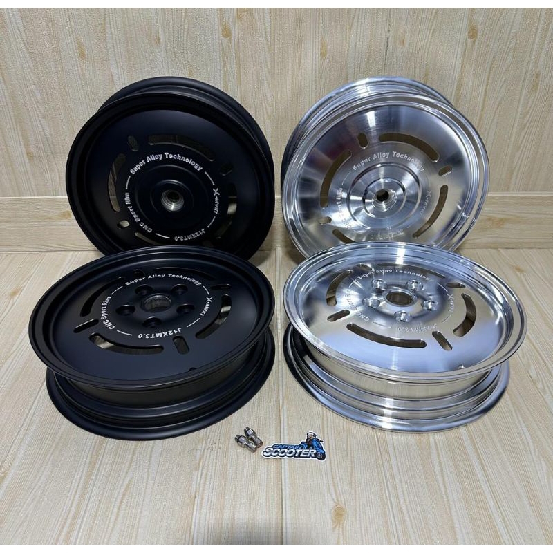 Jual Velg Virtu Vintage CNC Sport Rims Vespa Sprint Primavera LX S R12 ...