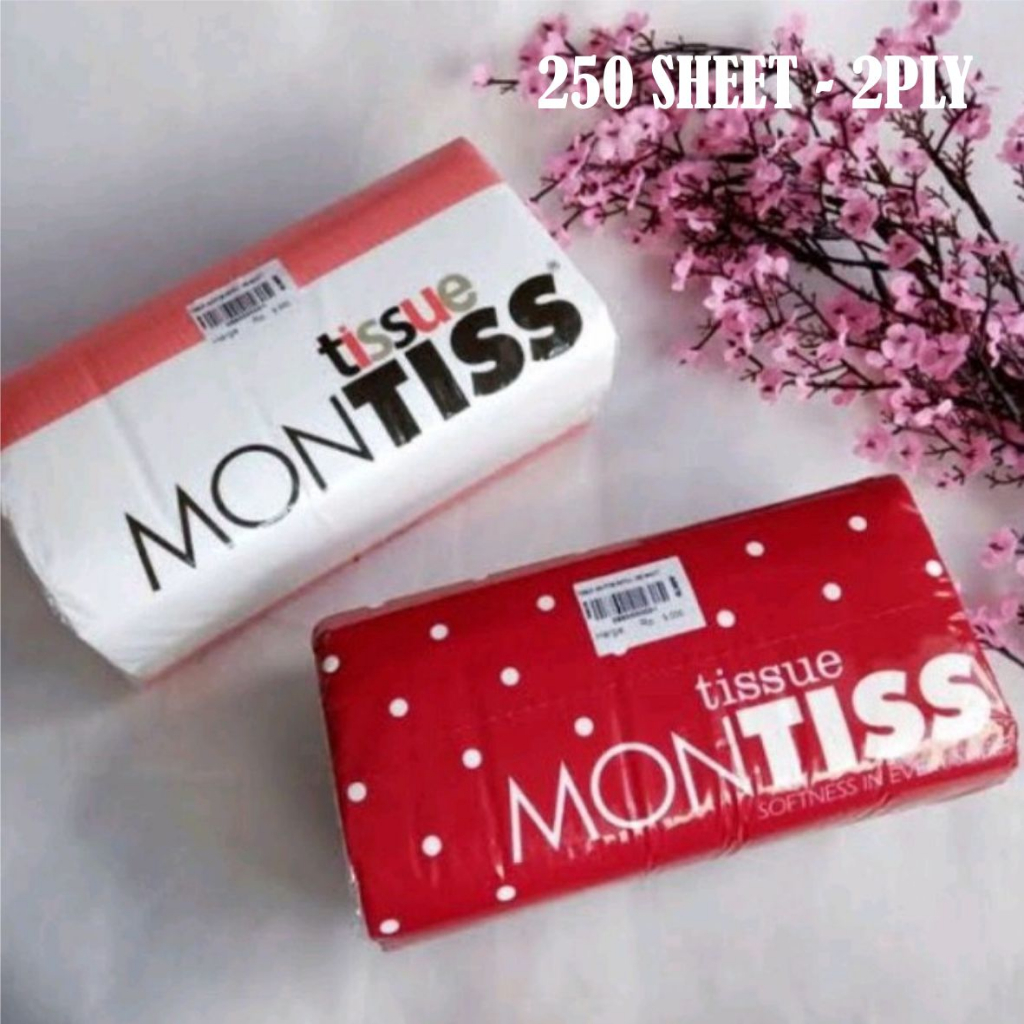 Jual Tissue Tisu Facial Montiss Softpack Isi 250 Sheets - 2 Ply (Harga ...