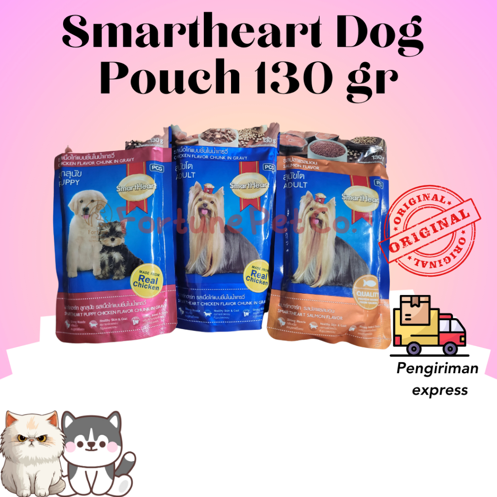 Jual SmartHeart Pouch Dog Food 130 Gram - Makanan Anjing Basah ...