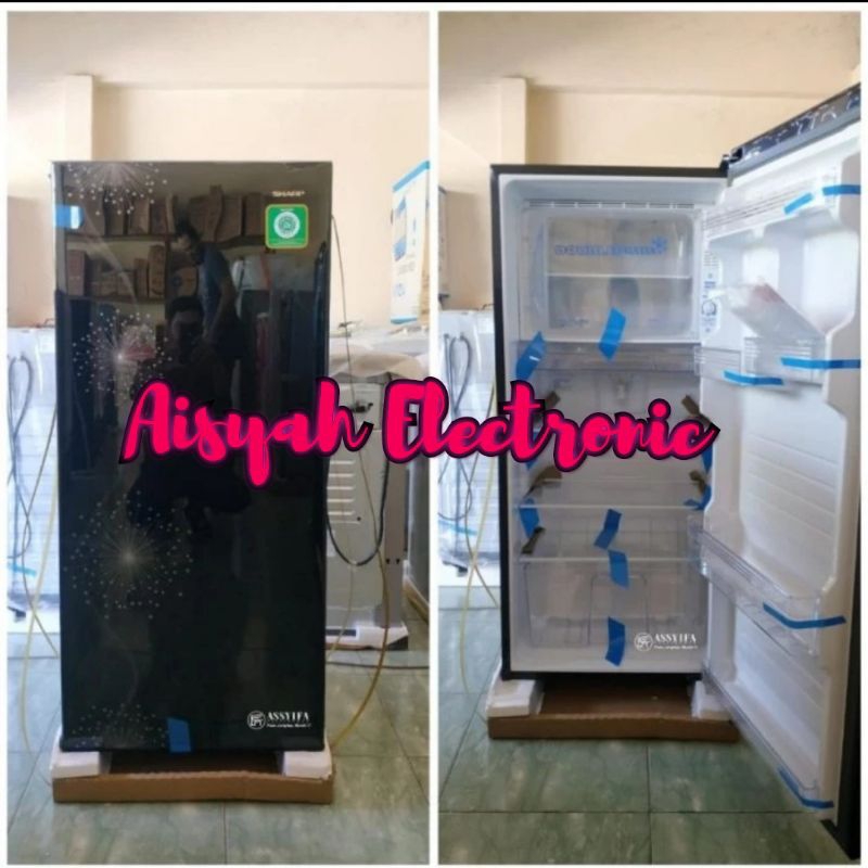 Jual KULKAS SHARP 1 PINTU SJ-X197W-DW DOUBLE FREEZER | Shopee Indonesia