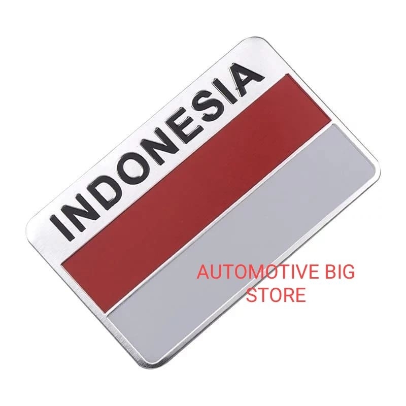 Jual Emblem Lambang Merah Putih Bendera Indonesia Plat Besi 8 cm ...