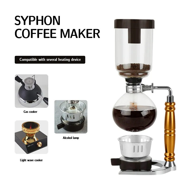 Jual Syphon Coffee Maker Mesin Pembuat Kopi Retro Style Vacuum Pot 5 ...