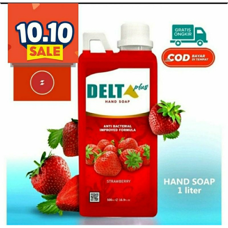 Jual SABUN CUCII TANGAN DELTA PLUS 1 LITER hand wash soap aroma ...