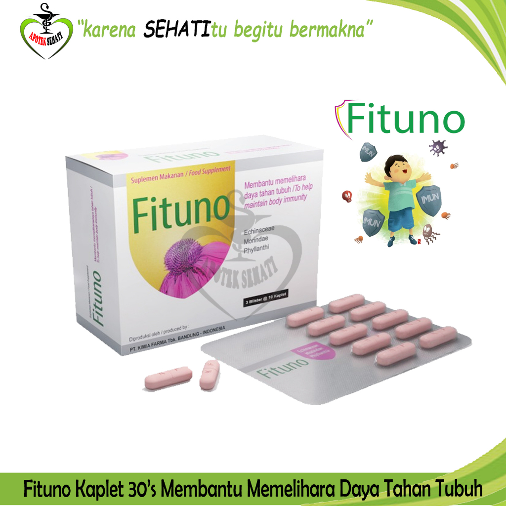 Jual Fituno Kaplet Multivitamin Memelihara Daya Tahan Tubuh | Shopee ...