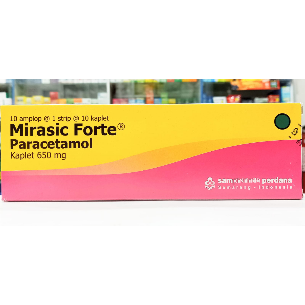 Jual Mirasic Forte 650MG 𝟏 𝐊𝐎𝐓𝐀𝐊 𝐈𝐒𝐈 𝟏𝟎𝟎 𝐊𝐀𝐏𝐋𝐄𝐓 - Meredakan Demam ...