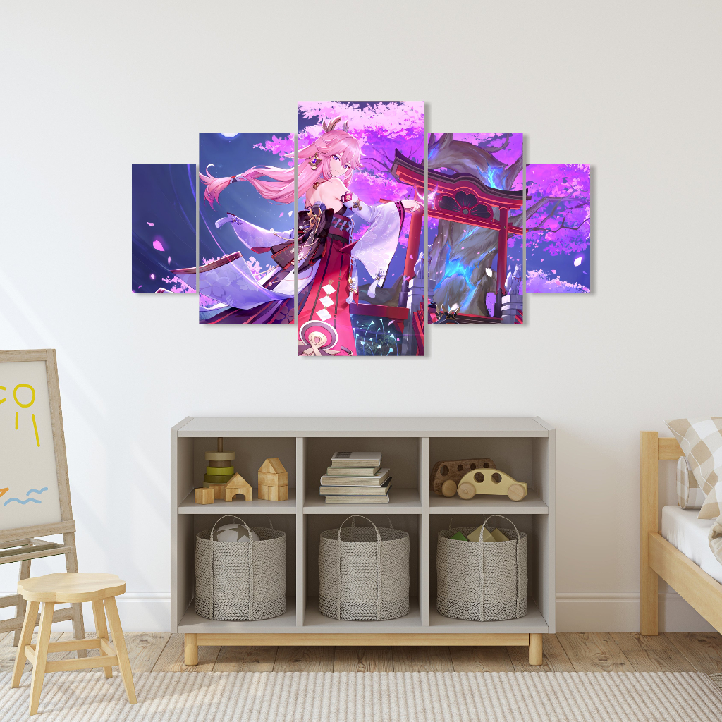 Jual MASTER - Hiasan Dinding Poster Kayu YAE MIKO GAME GENSHIN IMPACT 1 ...