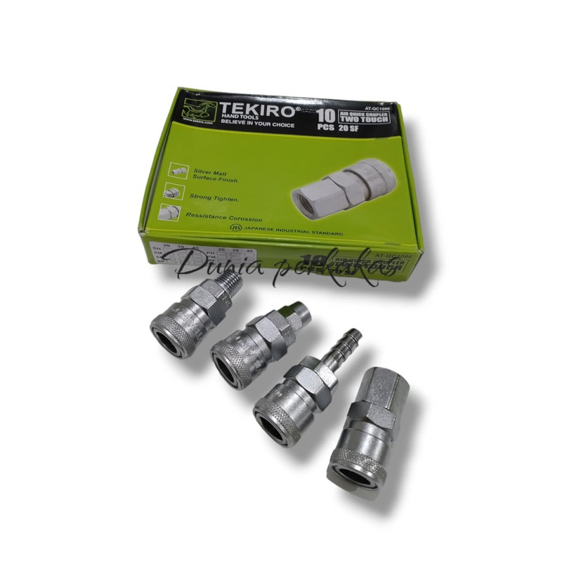 Jual Quick coupler angin dua langkah Tekiro 20sf 20sh 20sm 20sp ...
