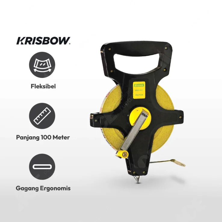 Jual AZKO Krisbow Meteran Gulung 50 Meter & 100 Meter | Shopee Indonesia