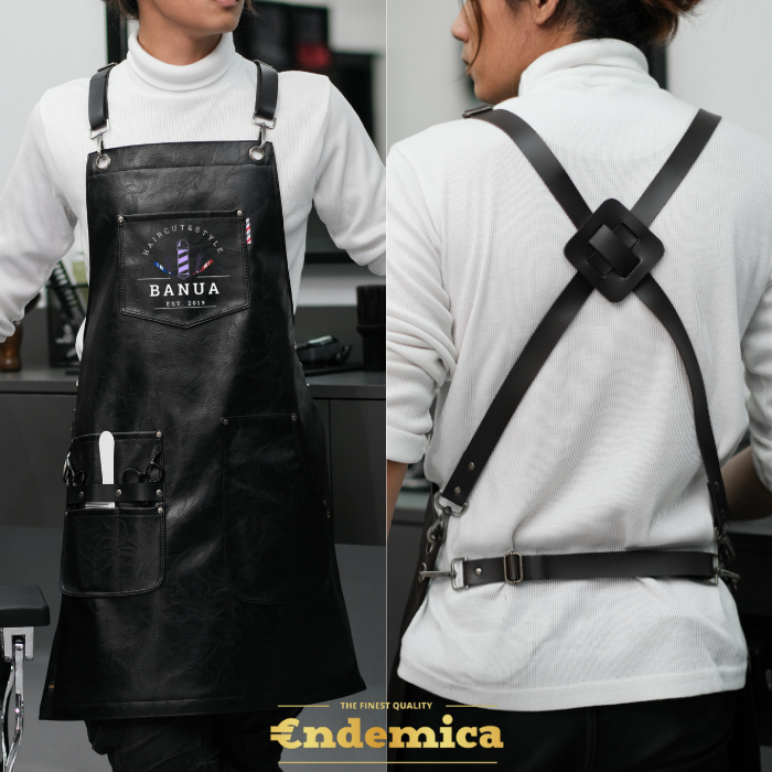 Jual Apron barbershop celemek cukur rambut apron barista celemek cafe ...
