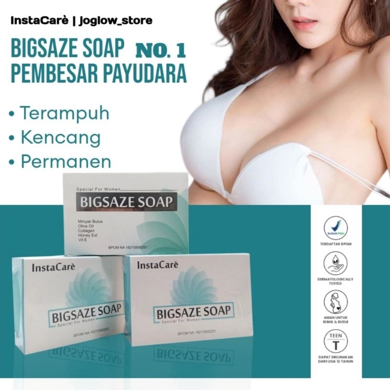 Jual Bigsaze Soap 60gr Sabun Pembesar Payudara Aman Bpom Pengencang